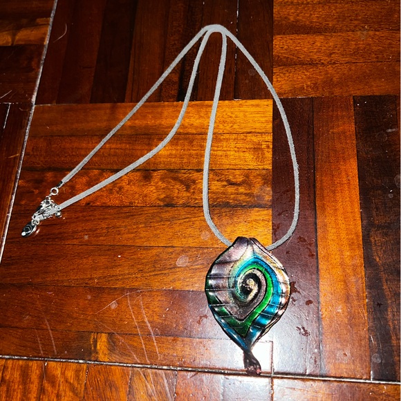 EARTHBOUND | Jewelry | 35 Colorful Abstract Blown Glass Art Pendant ...